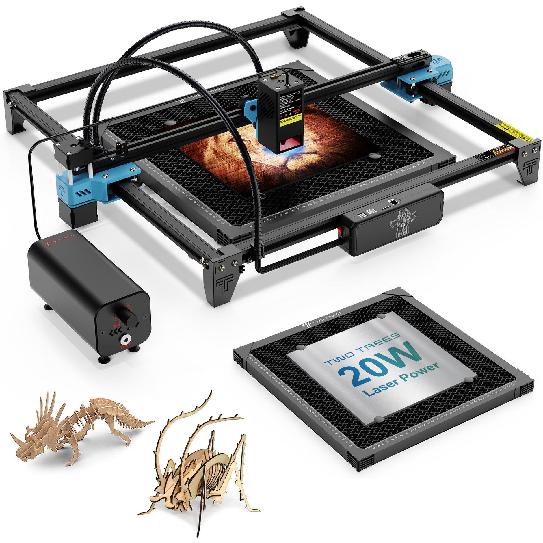 Two Trees TTS-55 Laser engraver review with assembling instructions an ...